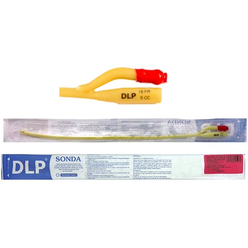 Sonda Foley de látex con globo 5 ml calibre 18 FR (2 vías). Pieza | WEB | REGALCOM